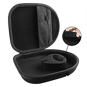 Geekria Shield Case Headphones Compatible with Anker Soundcore Space Q45, Life Q35, Life Q30, Life Q20 +, Replacement Protective Hard Shell Travel Carrying Bag with Cable Storage (Black)