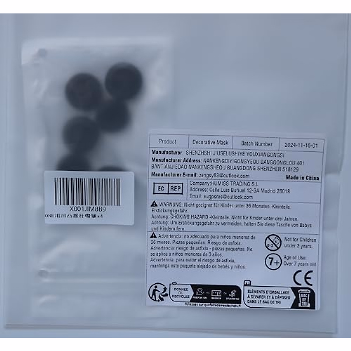 9CDeer Performance Joystick Analog Stick Thumb Grips Set of 6 Standard Compatible with Xbox Series X/S Xbox One, Switch Pro Controller Black