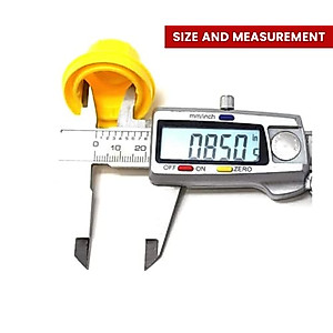 KP KOOL PRODUCTS 10 Pack Replacement Yellow SPOUT CAPS Top Hat - blitz gas can spout replacement - Fit 900302 900092 900094 Aftermarket Gas can nozzle - 5 gallon gas can spout (Spout not included)