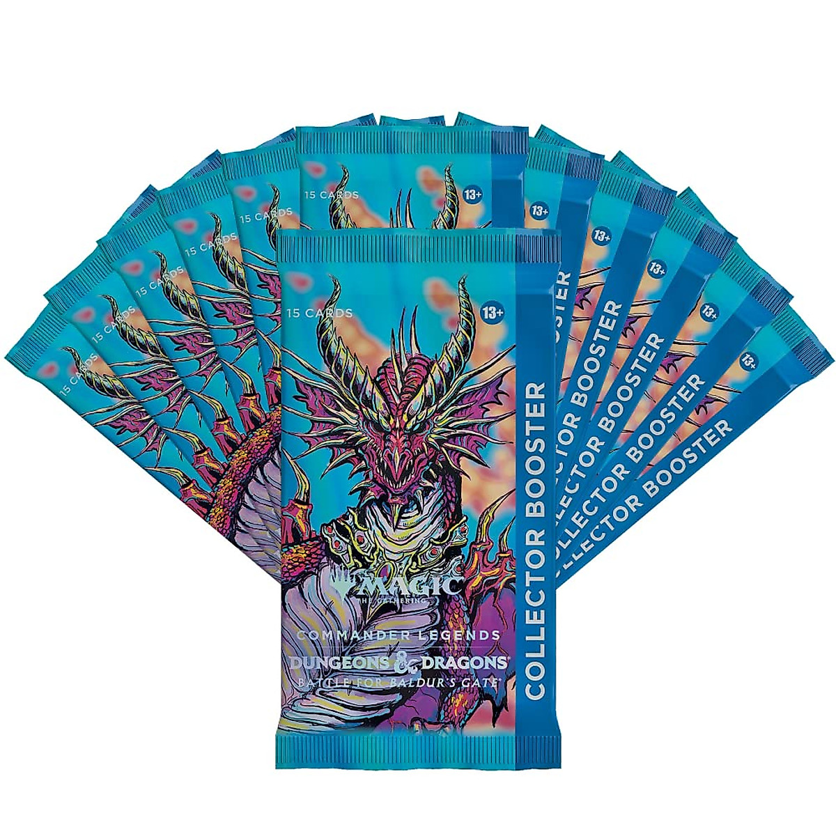 Magic: The Gathering Commander Legends: Battle for Baldur’s Gate Collector Booster Box | 12 Packs (180 Magic Cards)