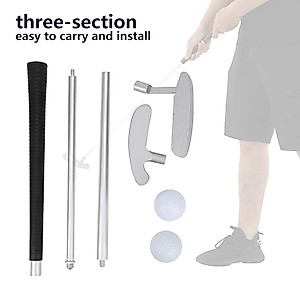 Demeras Two-Way Putter Practical Putter for Left and Right Hand for Child Adult