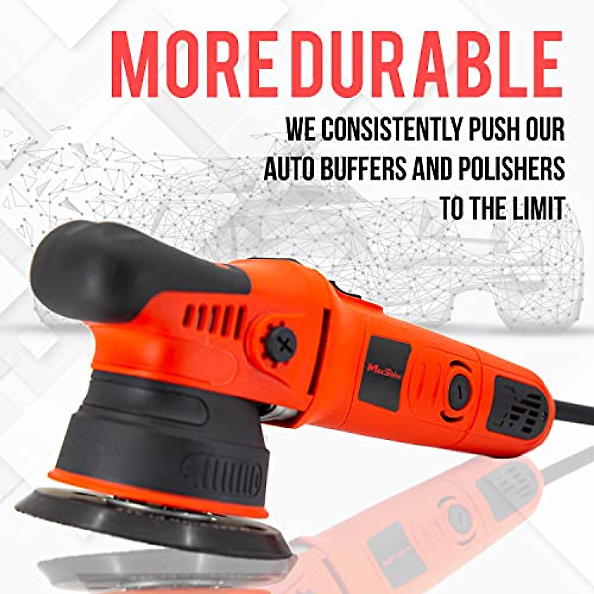 Dual Action Polisher for Car Detailing - MaxShine M8S V2 - Dual Action Polisher with 1000W Motor - 8mm Throw DA Polisher - 5-inch Backing Plate Orbital Polisher - Buffer Polisher for Car Detailing