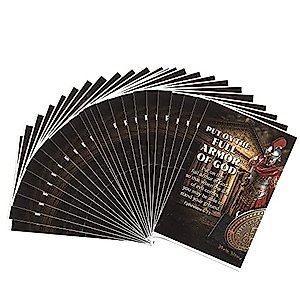 Full Armor of God Bronzed 2 x 3 Paper Keepsake Itty Bitty Bookmarks Pack of 24