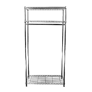MonsterRax Clothing Rack - Garment Rack Storage, Wardrobe Clothes Organizer, Steel Clothing Racks, Shoes and Clothing Organizer, Adjustable Garment Racks for Hanging Clothes - 18″ x 36″ x 72"