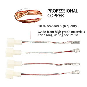 RED WOLF Car Door Speaker Wiring Harness Connector Plug w/Speaker Adapter Spacer Rings 6.5 Inch Nissan 2004-2019 Model 2 Pair