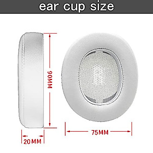 Aiivioll Replacement Ear Pads Compatible with E55BT Headphones Ear Pads Headset Ear Pads Protein PU Leather Ear Pads Repair Parts(Gray)