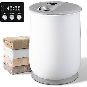 Towel Warmer - 25L Large Towel Warmers for Bathroom, Bucket Warmers with LED Display, Heat Timer 20/40/80 and Up to 24 Hour Delay Timer, Heater for oversized towels, bathrobes, and blankets, White