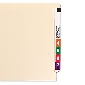 Smead End Tab File Folder, Reinforced Straight-Cut Tab, 1-1/2" Expansion, Letter Size, Manila, 50 per Box (24275)