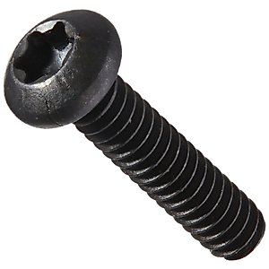 Small Parts Steel Pan Head Machine Screw, Black Oxide Finish, Meets ASME B18.6.3, T10 Star Drive, #4-40 Thread Size, 1/2" Length, Fully Threaded, Imported (Pack of 100)