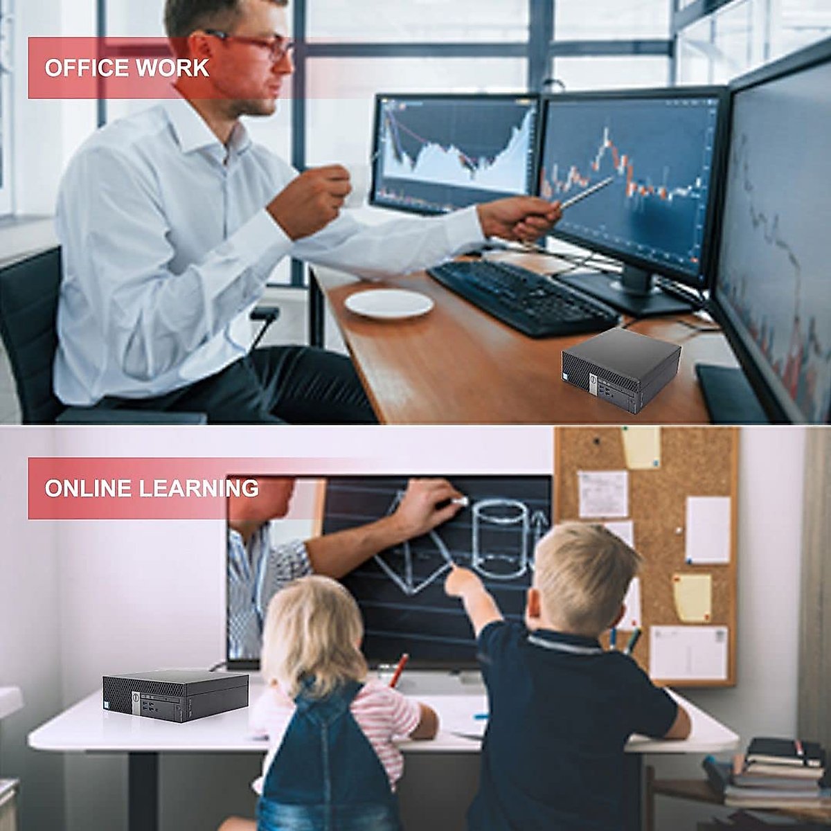 Dell OptiPlex 5040 Desktop Computer with Intel Core i7-6700, 16GB RAM, 1TB M.2 NVMe SSD, AC8260 WiFi, Bluetooth, HDMI, Windows 10 Pro - Compact Desktop with Powerful Performance