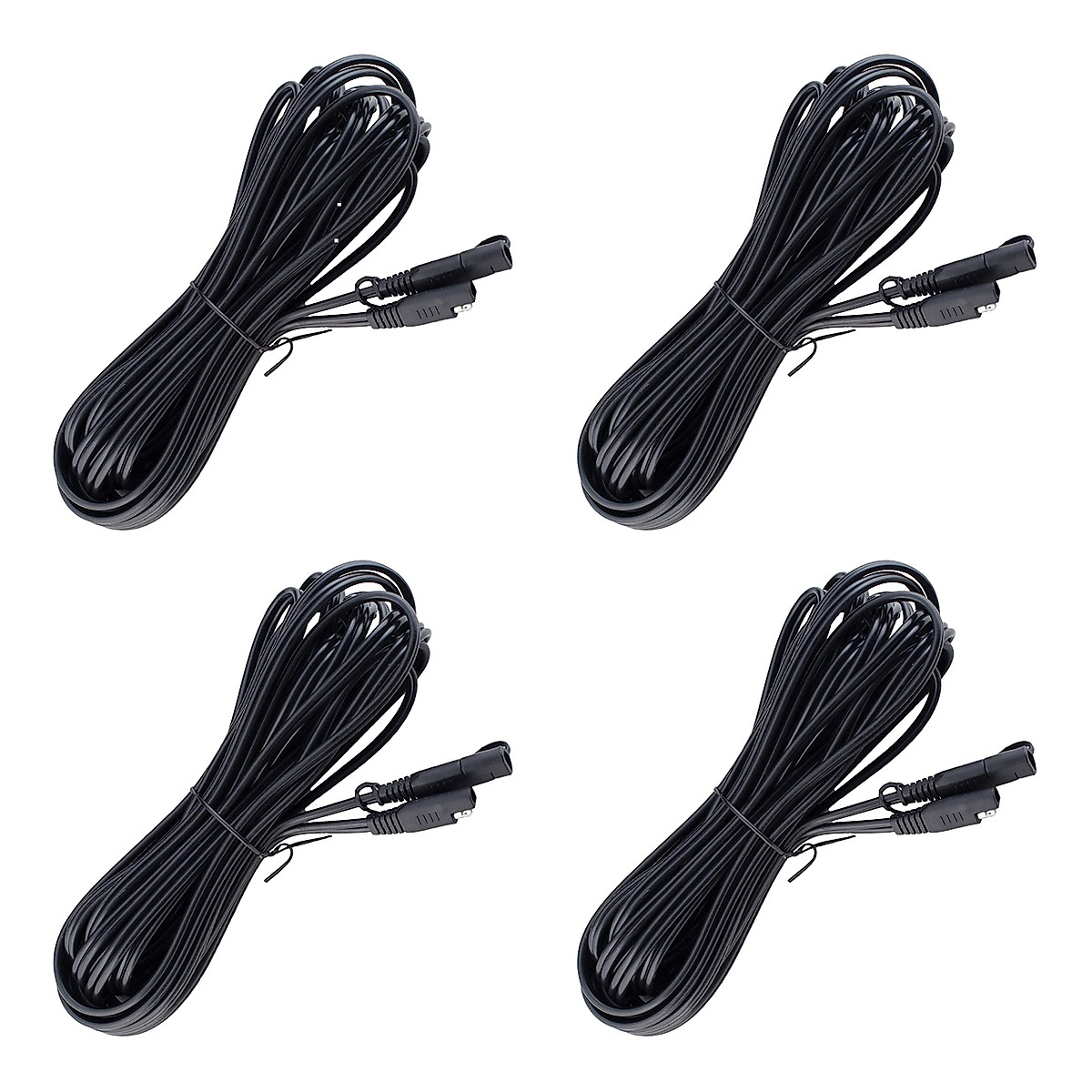 Battery Tender 25 Foot Extension SAE Cable 4 Pack - Designed for Use with Battery Tender Chargers - Quick Connect Plugs for Easy Connection to Motorcycle, Cars, ATVs and More - 081-0148-25-BG4