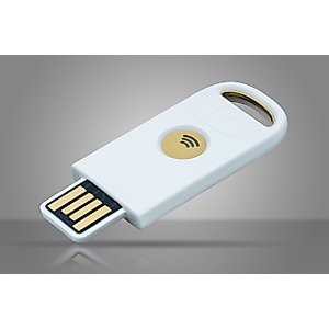 Identiv uTrust FIDO2 NFC Security Key USB-A (FIDO, FIDO2, U2F, PIV, TOTP, HOTP, WebAuth)