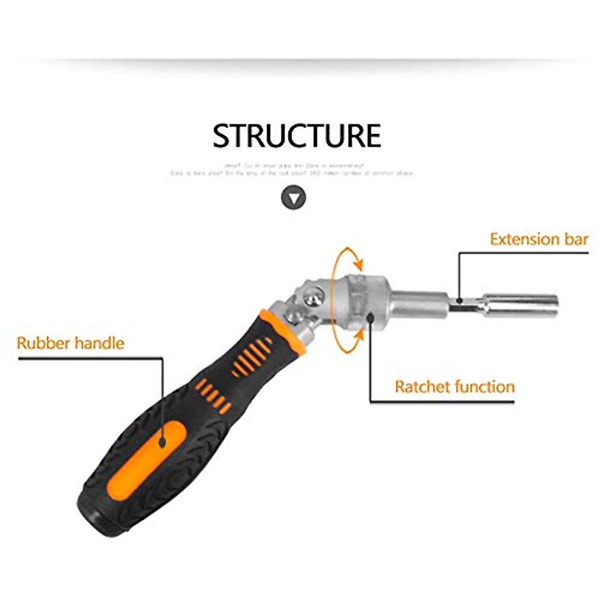 YÁSEZ Ratchet Screwdriver Set Magnetic Bits Precision Socket Screwdriver Bit Set Adjustable Ratchet Handle 61 in 1 Hand Tools