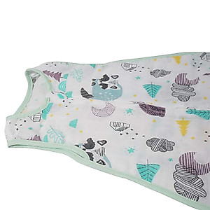 Toddler Sleeping Sack Muslin Cotton Lightweight Wearable Blanket Thin Summer Sleeping Bag Baby Sleeveless Sleep Sacks 0.5 Tog Boy Soft 6-12 Months Girl Infant Sleep Bag 12-18 Months Toddler 2T