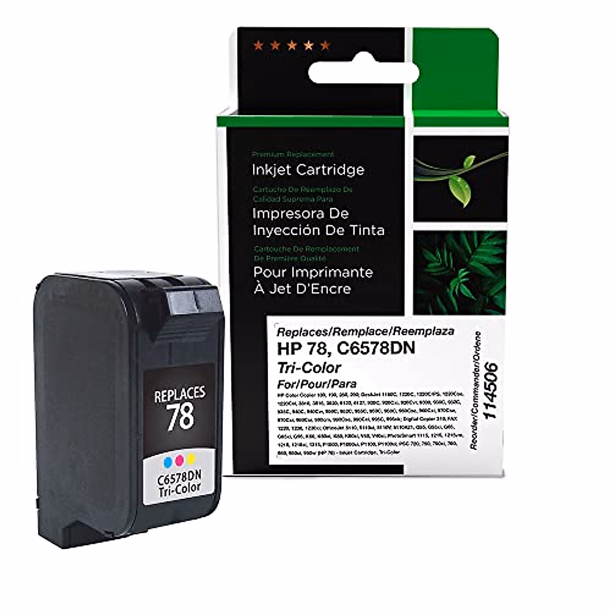 CIG Remanufactured Tri-Color Ink Cartridge (Alternative for HP C6578DN, 78) (450 Yield)