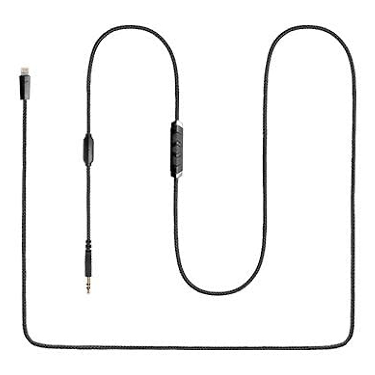 V-MODA Speakeasy DAC/AMP 3-Button Lightning Cable - Black, One Size