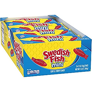 SWEDISH FISH Mini Soft & Chewy Candy, Easter Candy, 24 - 2 oz Bags