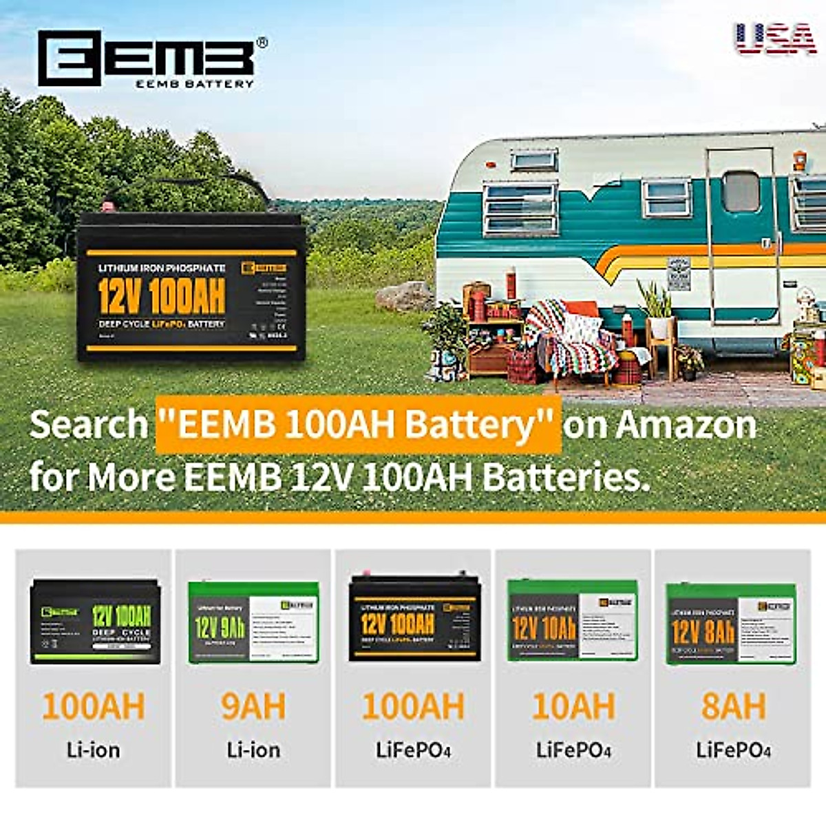EEMB Lithium Polymer Battery 3.7V 820mAh 653042 Lipo Rechargeable Battery Pack with Wire JST Connector for Speaker and Wireless Device- Confirm Device & Connector Polarity Before Purchase