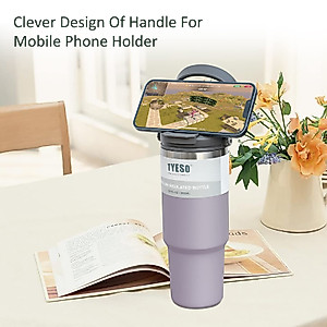 INDARUN Tumbler with Handle, 30 oz Cup Insulated Tumbler Water Bottle Stainless Steel Leak Proof Double Wall Tumblers, Coffee Tumbler Travel Mug, Drinking Cup for Men Women