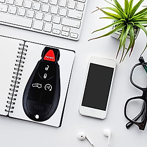 Keyless Remote Smart Replacement Key Fob Fits for Chrysler 300 2008-2014 Challenger Charger 2008-2014 Grand Cherokee 2008-2014 Durango 2011-2013 Magnum Dodge 2008 M3N5WY783X, (433MHz) Set of 2