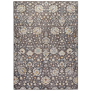 Home Dynamix Venice Flore Transitional Damask Area Rug 7'10"x10'2" Brown Ivory