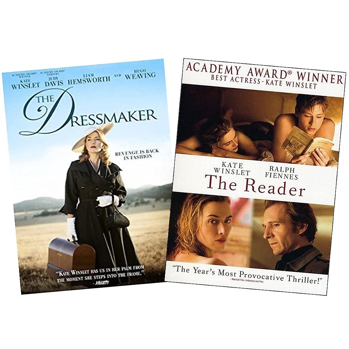 Kate Winslet Romance 2-Pack DVD Collection: The Dressmaker / The Reader [Romantic Drama Double Feature]