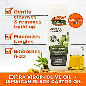 Palmer's Olive Oil Formula Smoothing Shampoo for Frizz-Prone Hair, 13.5 Ounce (Pack of 2)…