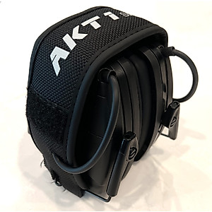 AK AKT1 Sport Cadre Low-Profile Electronic Sound Amplification Slim Safety Earmuff, For Shooting Range, Pistol, Rifle, Mowing, Construction, Work Shops, NRR 22dB