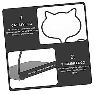 PLAFOPE 2pcs Metal Bookends Teenage Girl Books Metal Bookshelf File Book Stands Book Organizer Reading Book Stands Look at The Bookshelf Iron Metal Desktop Bookcase Desktop Book Holders