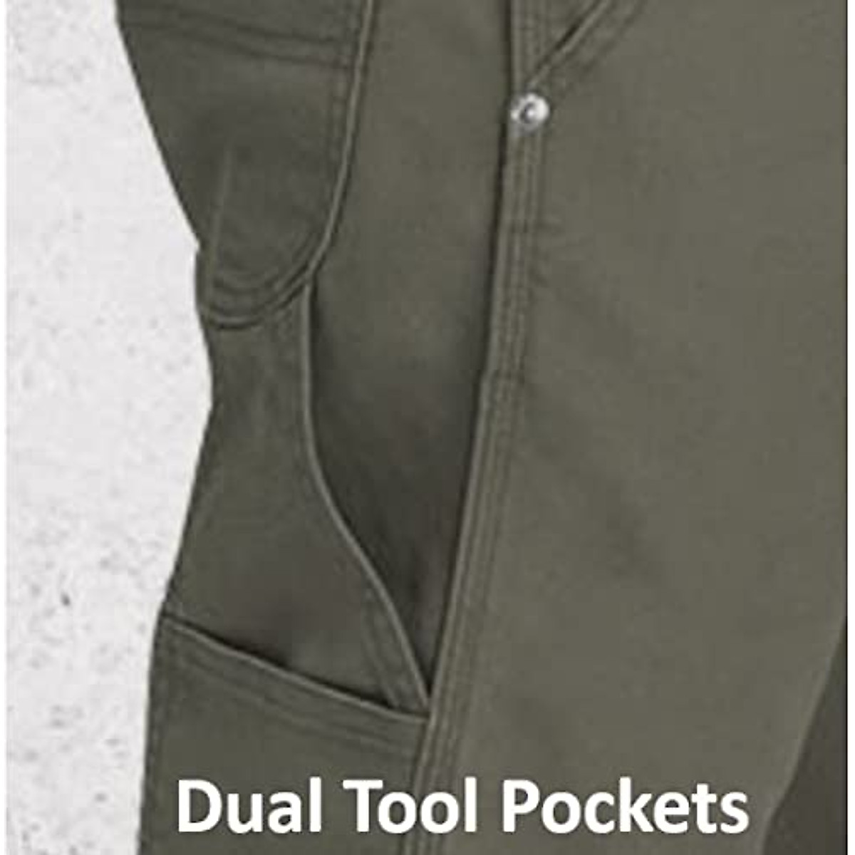 Dickies mens Tough Max Duck Carpenter Pants, Stonewashed Timber, 38W x 34L US