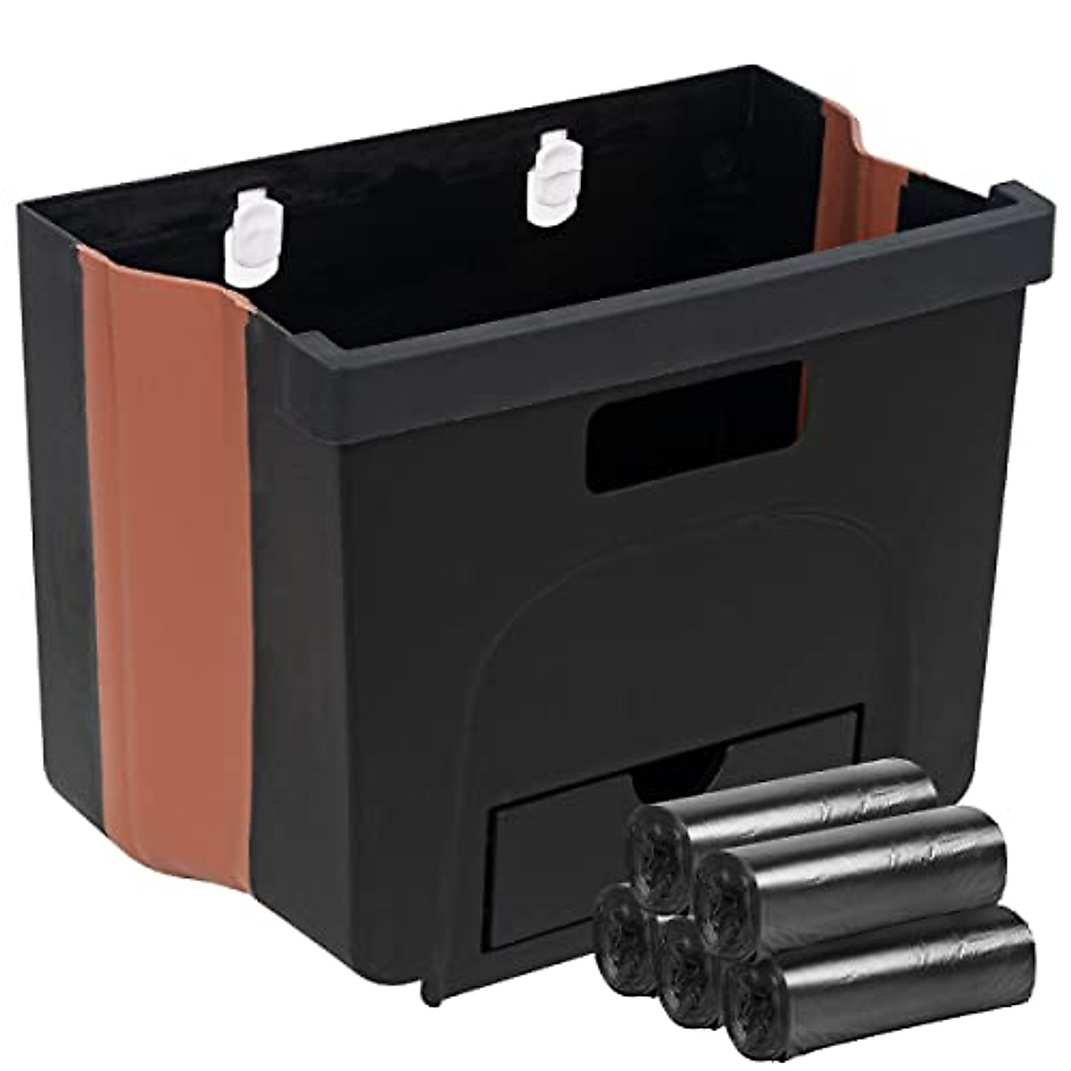 Hanging Trash Can, Kitchen Collapsible Hanging Waste Bin,Wall Mounted Folding Waste Bin,Hanging Garbage Can for Kitchen Cabinet Door,Portable Trash Can for Travel Car Bedroom(No Garbage Bags)