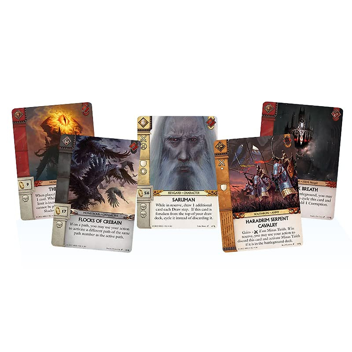 Ares Games War of The Ring: The Card Game – 60+ Minutes of Gameplay for 2-4 Players – Card Games for Teens and Adults Ages 13+ - English Version