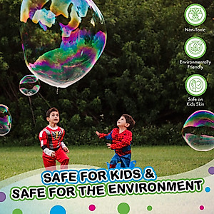 WOWMAZING Big Bubble Refill Powder Mix (6 Packets) - Turns Dish Detergent into Giant Bubbles. Makes 6 GALLONS! - Made in USA