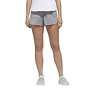 adidas Women's Pacer 3-Stripes Woven Short Medium Gray Heather/Black X-Large