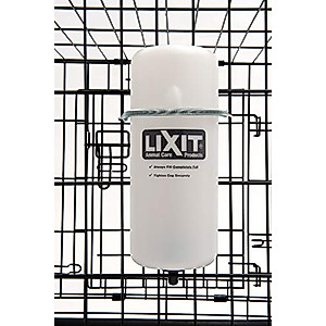 Lixit Wide Mouth Water Bottles for Large and Small Dogs (32oz Small Dog, White)