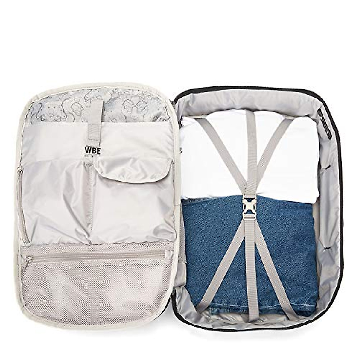 Pacsafe Vibe 28 Liter Anti Theft Commuter Backpack Opens Suitcase Style and Fits 16 inch Laptop Casual Daypack, Black, One Size