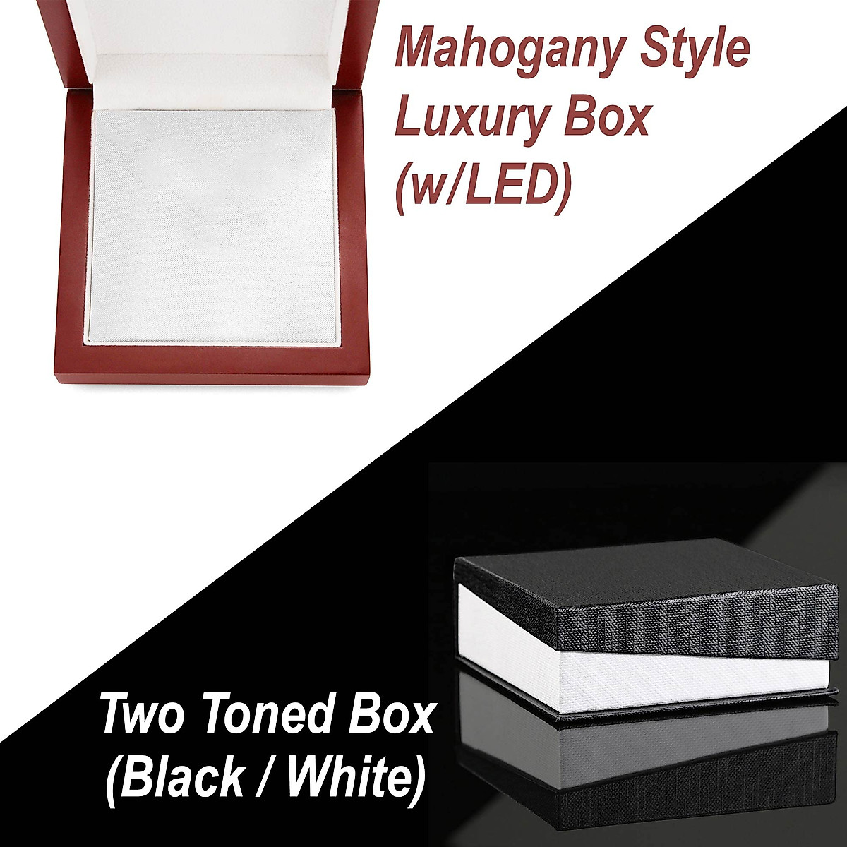 Rottweiler Dog Mom, Necklace for My Rottweiler Fur Mom, Rottweiler Dog Portrait Message Card for my Dog Mum, Dog Mom Jewelry Present Pet Owner Mahogany Style Luxury Box (w/LED) - Love Knot