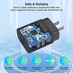 USB C Charging Block for Samsung Galaxy, 25W Super Fast Wall Charger Block Type C, Power Adapter Box for Galaxy S22 /S21/S20/S9/Ultra/Plus/Note, for iPhone 13/12/11/Pro Max/iPad Pro and More -2Pack