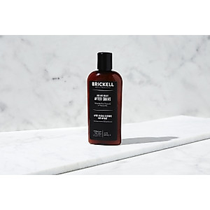 Brickell Men's Products Instant Relief Aftershave for Men, Natural and Organic Soothing After Shave Balm to Prevent Razor Burn, 4 Ounce, Scented