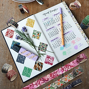 48 Rolls Washi Tape Set,Decorative Masking Adhesive Tape for DIY Crafts and Gift Wrapping,Beautify Bullet Journals ,Planners by KOVANO