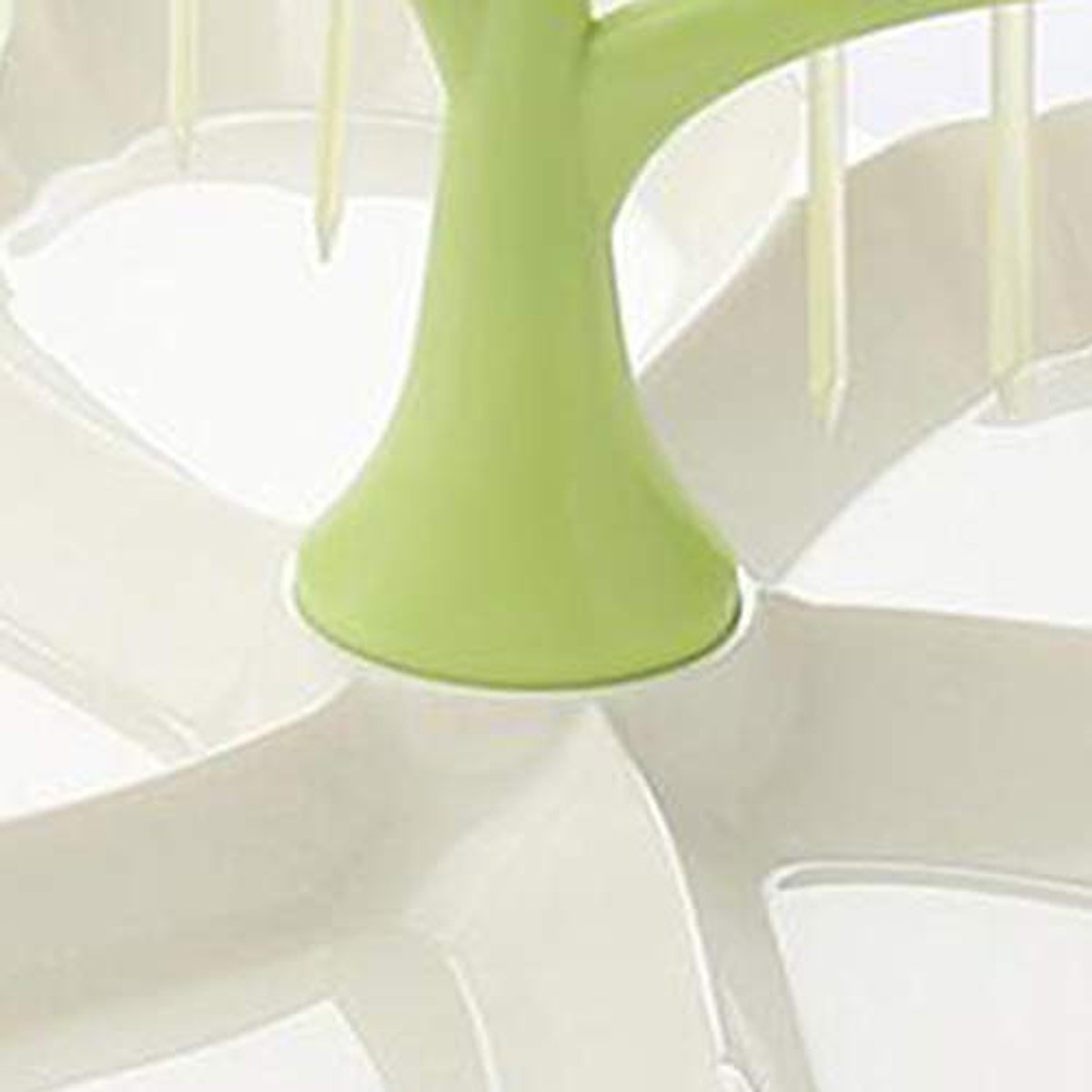 TOPBATHY Appetizer Serving Platters Compartment Plate Dividers 4 Sectional Tray with Food Picks Fruit Snacks Candy Nut Dessert Condiment Dish Holder (Light Green)