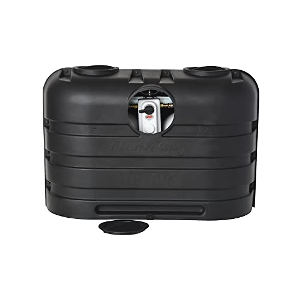 Flame King Dual 20LB LP Propane Tank Light Plastic Heavy Duty Cover for RV, Travel Trailer, Camper - Black
