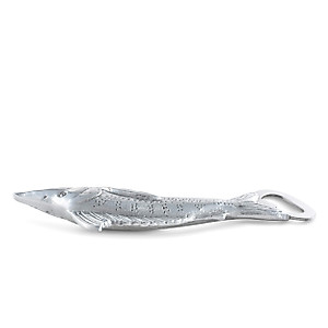 Arthur Court Designs Aluminum Marlin Fish Bottle Opener Fisherman Gift Coastal Barware 7 inch Long