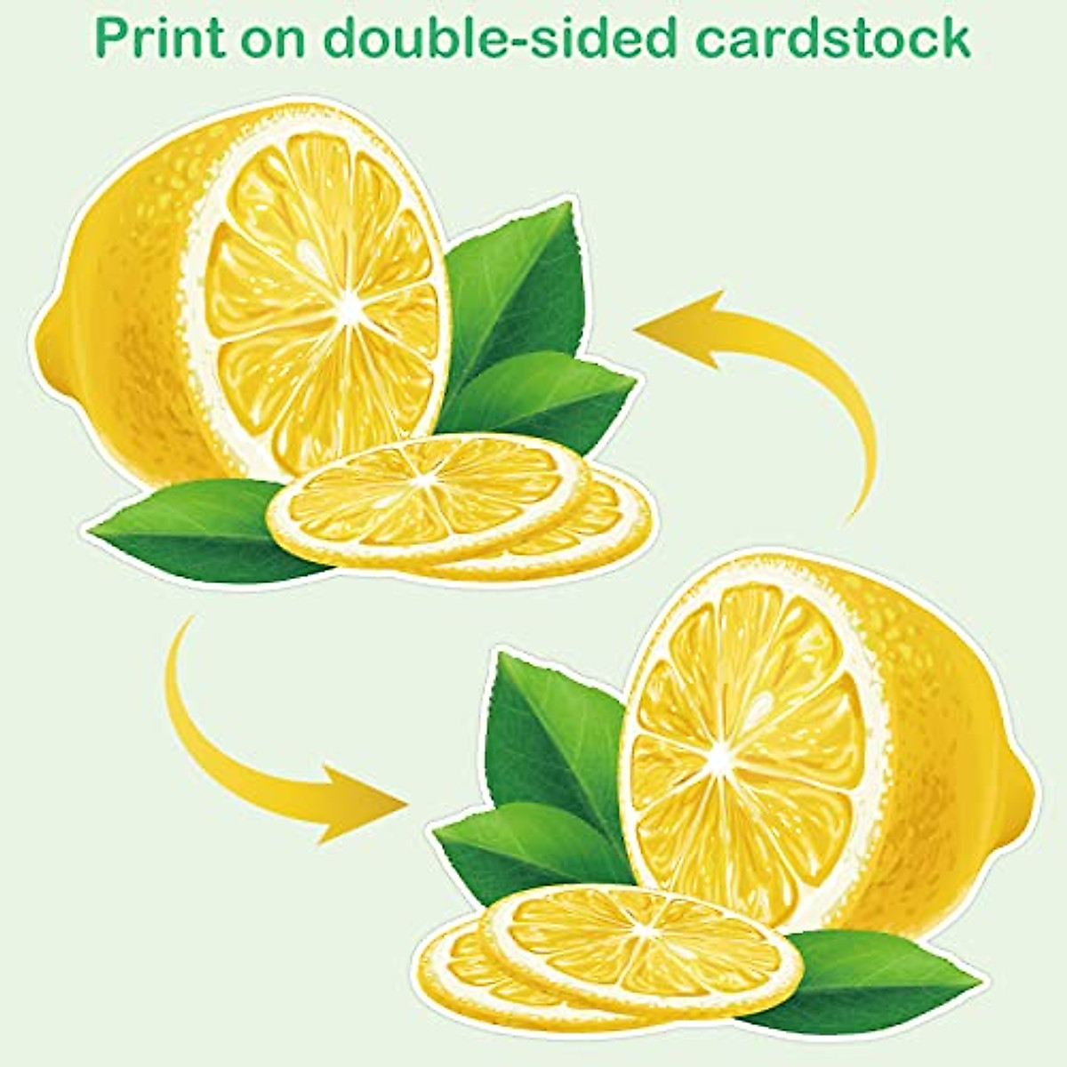 45 Pcs Lemon Cutouts for Summer Bulletin Board Lemon Accents Back to School Classroom Decorations