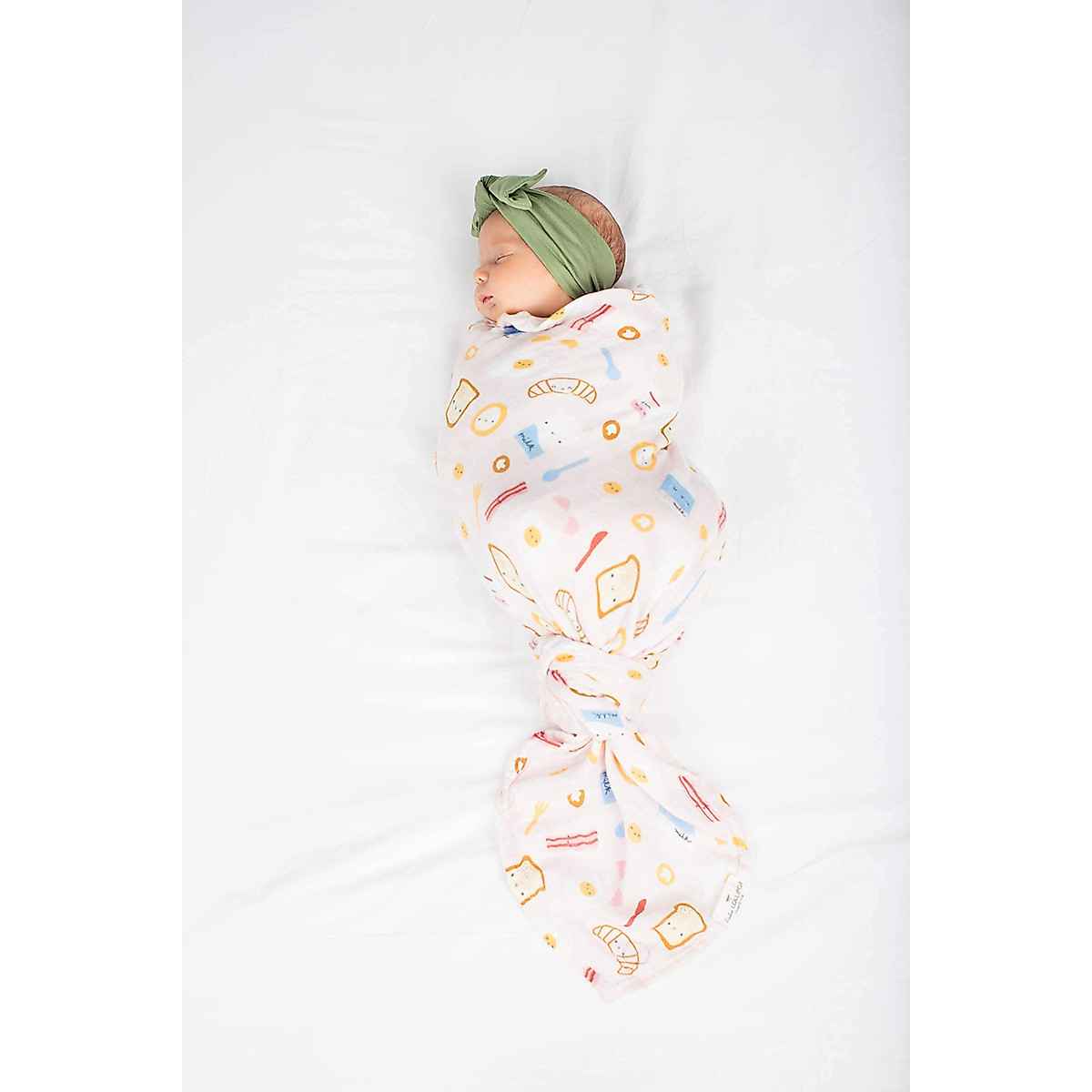 Loulou Lollipop Soft Baby Swaddle Blanket Muslin Wrap Receiving Blanket for Newborn to Toddler Girl and Boy, Large 47” by 47” - Breakfast Pink…