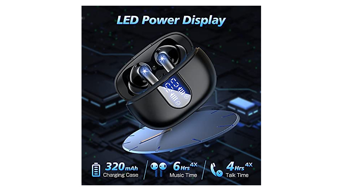 DIUARA Wireless Earbuds V5.3 Bluetooth Headphones 48 Hrs Playtime with ...