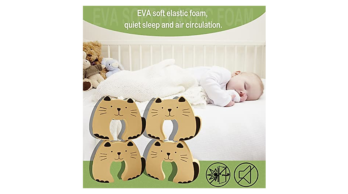 Giv Smil Finger Pinch Guard Pack of 4 | Baby-Proof Door Safety Solution