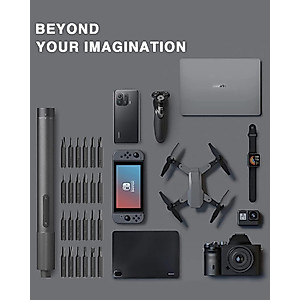 Xiaomi Electric Precision Screwdriver, All-metal Gearbox, Powerful Magnetic Motor, Rechargeable Lithium Battery, S2 Steel Screwdriving Bits, Type-C Charging, Aluminium Alloy Case (Power Screwdriver)