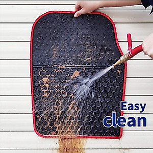 Megiteller Car Floor Mats Custom Fit for 2013-2019 Ford Escape / 2013-2018 Ford C-Max Odorless Washable Heavy Duty Rubber (All Weather) Floor Liners Black