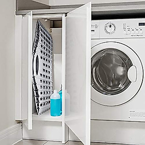 Addis Fold Flat Easy Store Laundry Basket Hamper, Grey & Mint, 35 Litre